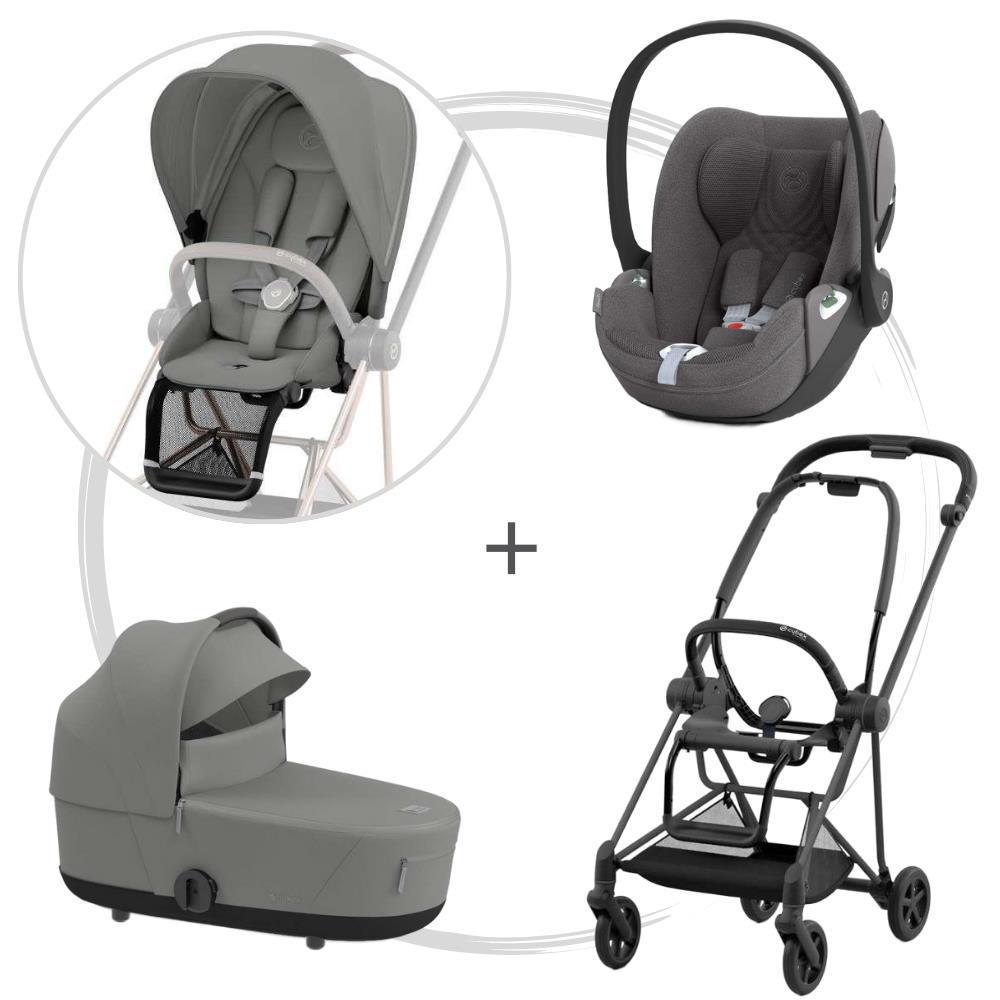 Pack Cybex Platinum Mios com Chassis e Assento Matt Black + Pack de ...