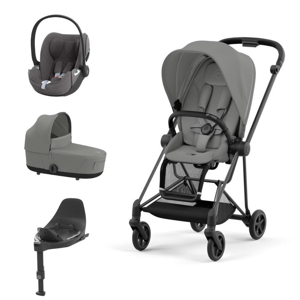 Pack Cybex Platinum Mios com Chassis e Assento Matt Black + Pack de ...